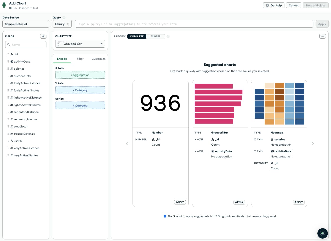 What's New in Atlas Charts: Suggested Charts, Auto Activation, and Contextual Help | MongoDB Blog